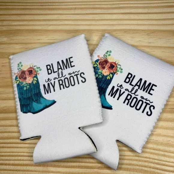 Dining | Blame It All On My Roots Graphic Country Cowboy Boots Neoprene ...